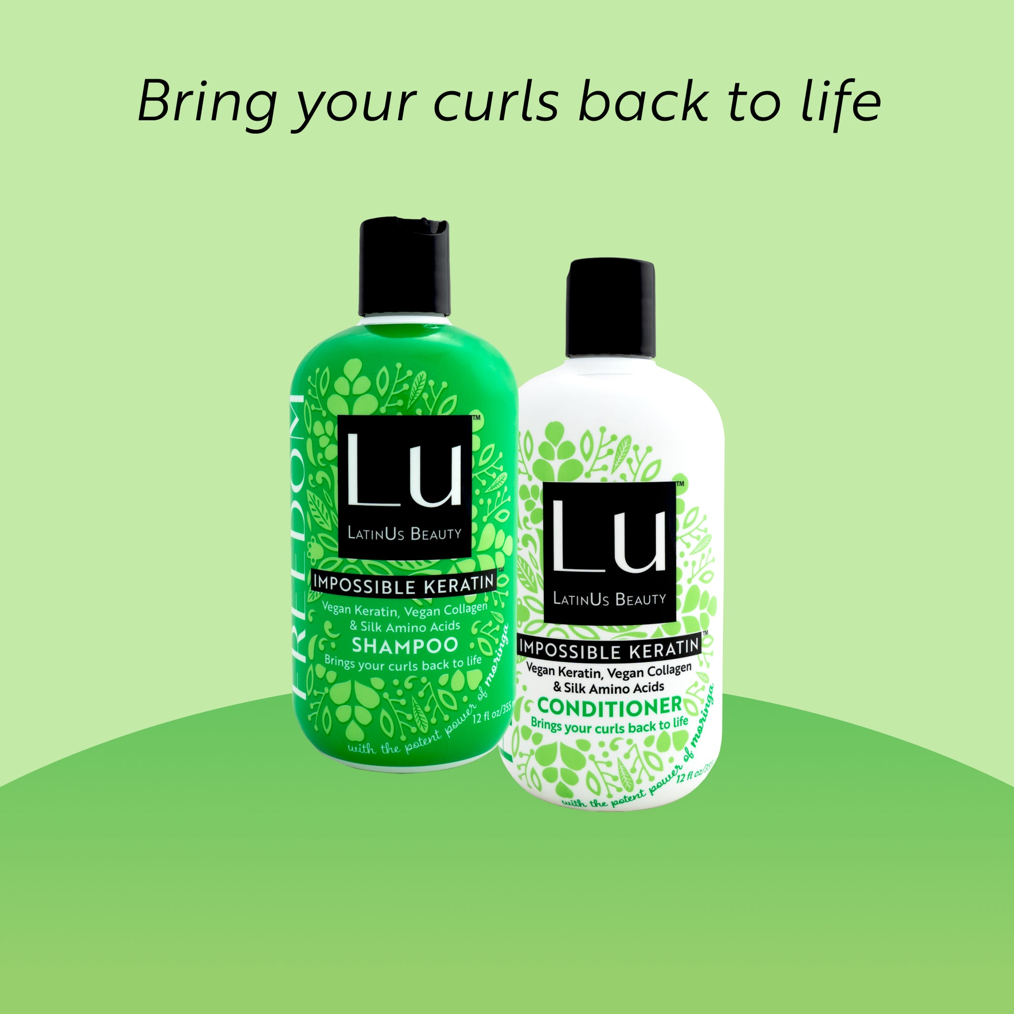 Freedom Bundle: Shampoo and Conditioner with Moringa Seed Oil & Vegan ...