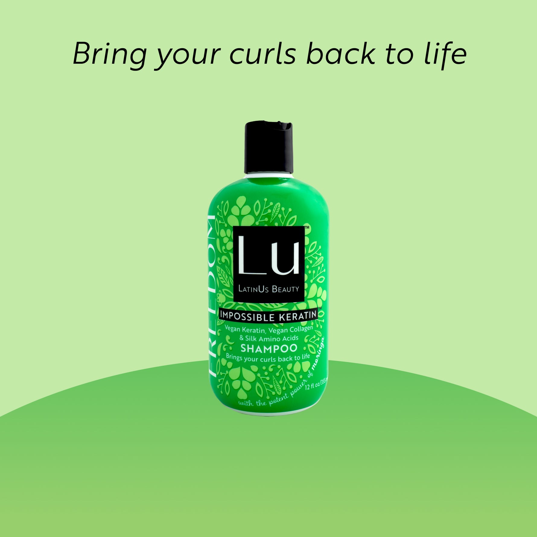 Freedom Shampoo with Moringa Seed Oil & Vegan Keratin – LatinUs Beauty