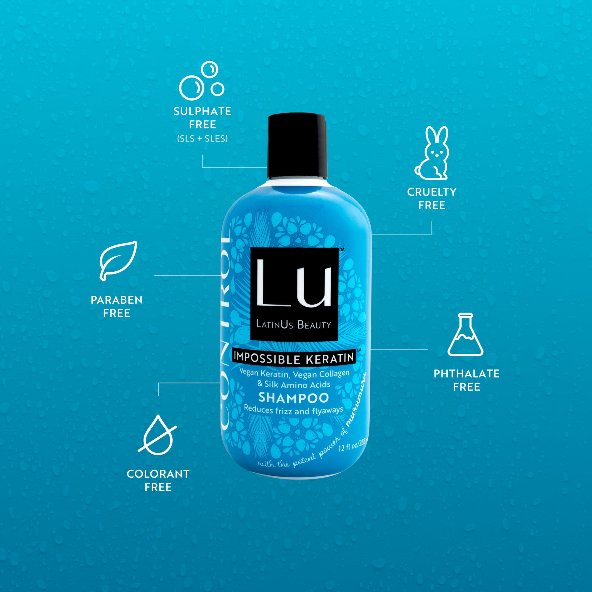 Control Shampoo with Murumuru Butter & Vegan Keratin – LatinUs Beauty