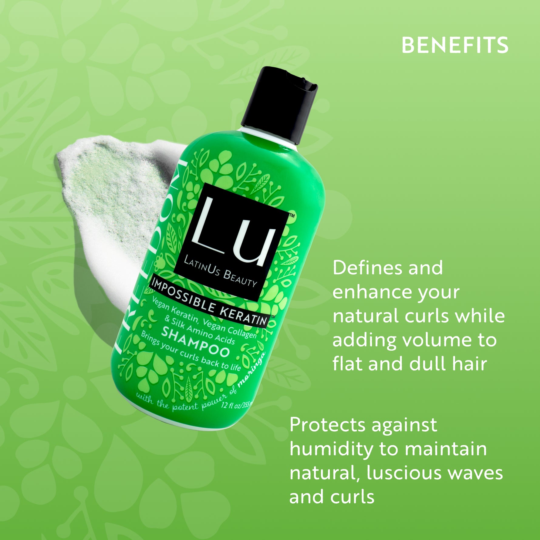 Freedom Shampoo with Moringa Seed Oil & Vegan Keratin – LatinUs Beauty